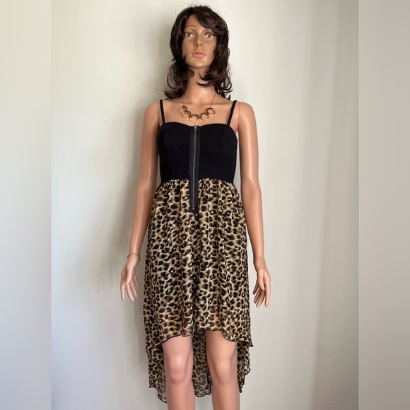 Material Girl | Dresses | Cheetah Highlow Dress | Poshmark